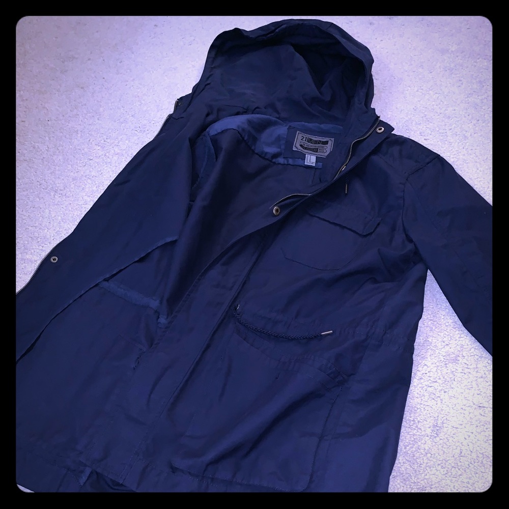 Navy Fishtail Field Jacket - Gem